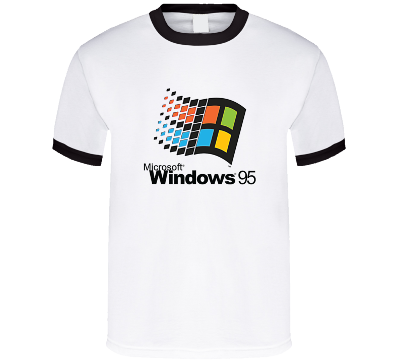 Windows 95 Vintage Throwback Retro Classic Logo T Shirt