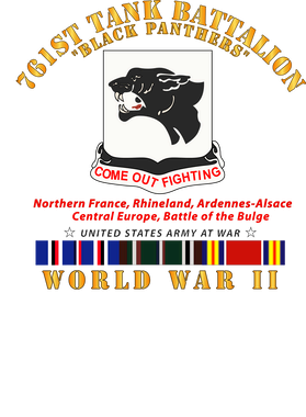 Army - 761st Tank Battalion - Black Panthers - WWII EU SVC T Shirt
