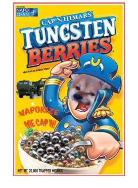 Captain Himars Tungsten Berries Ukraine Crunch Meme T Shirt