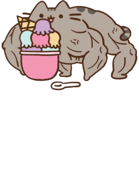 Big Boy Hello Kitty Buff Cat Cursed Meme T Shirt