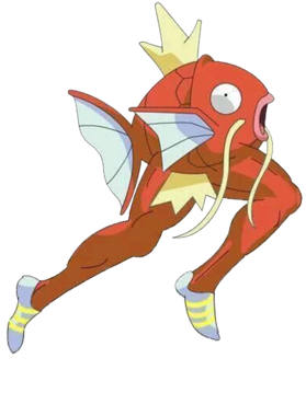 Running Magikarp Pokemon Cursed Meme T Shirt