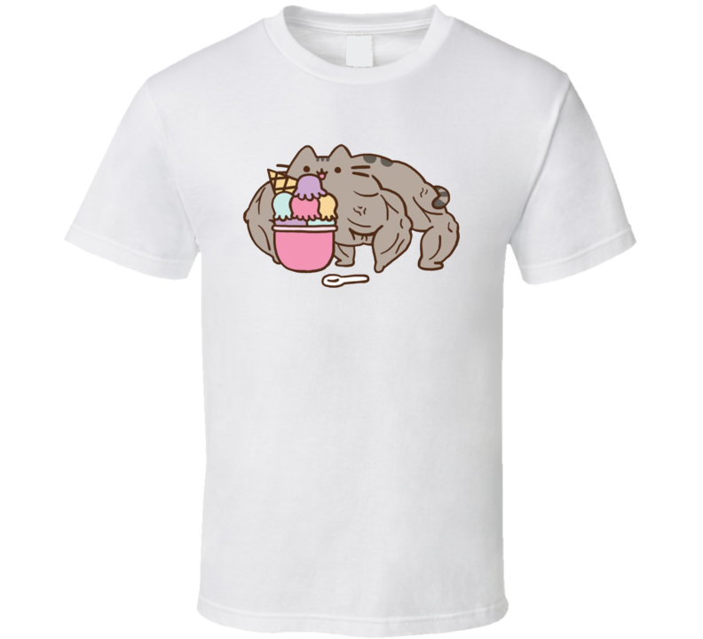 Big Boy Hello Kitty Buff Cat Cursed Meme T Shirt