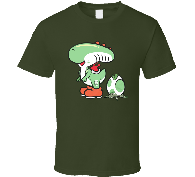 Yoshi Alien Predator Xenomorph Halloween T Shirt