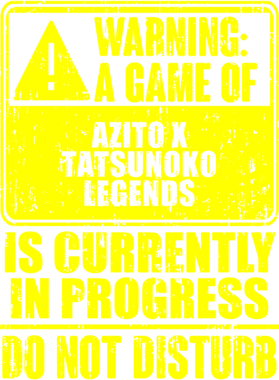 Azito x Tatsunoko Legends Xbox One Video Game Warning Playing T Shirt