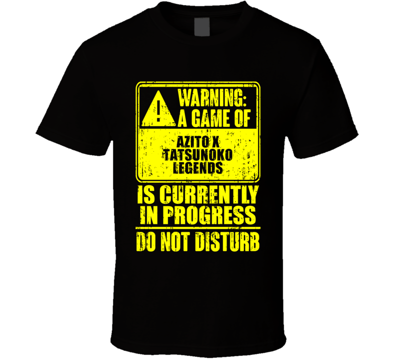 Azito x Tatsunoko Legends Xbox One Video Game Warning Playing T Shirt